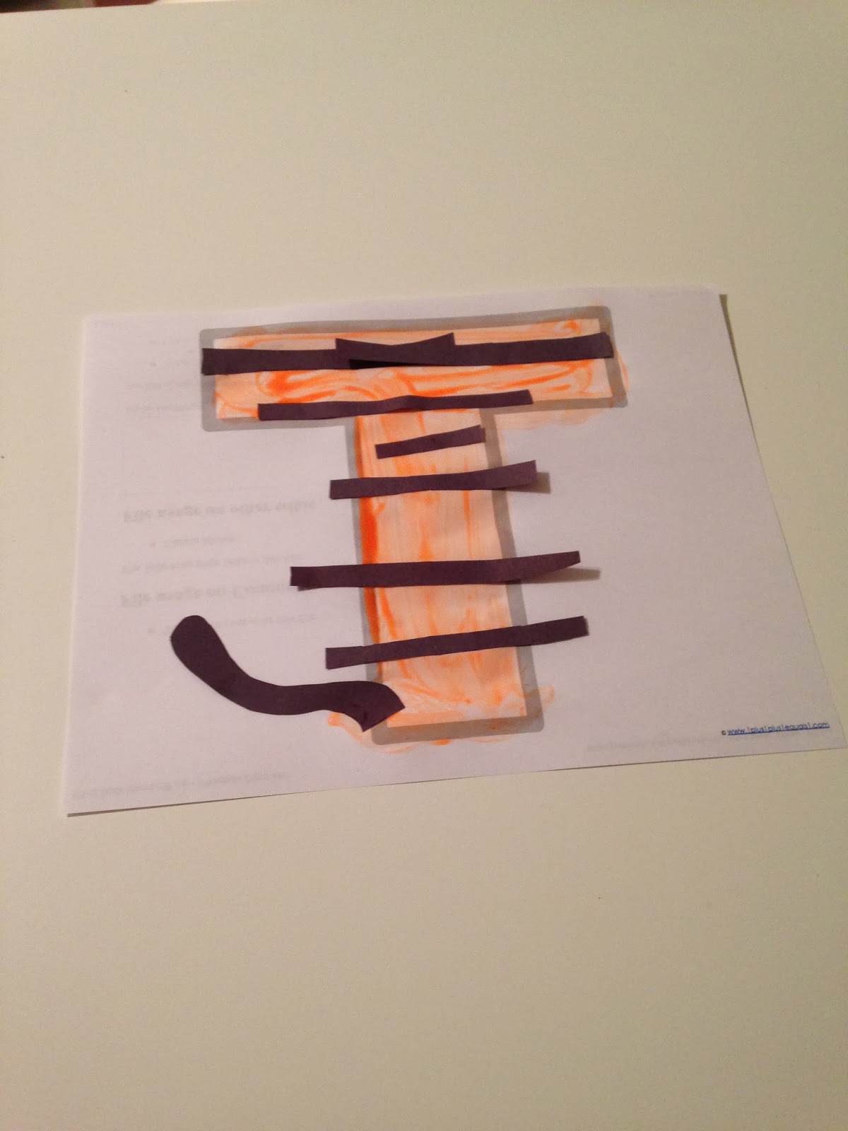 TeacherMomPlus3: Letter T craft